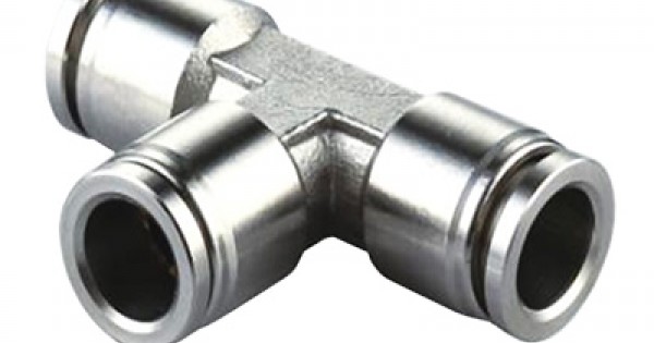 Union Tee 3/8 inch Tube 316 stainless steel Viton seals